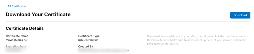 Steps to Create iOS Distribution Certificate and .p12 File for iOS